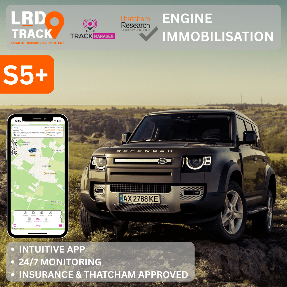 Thatcham S5+ Defender Tracker & Immobiliser — LRD Track