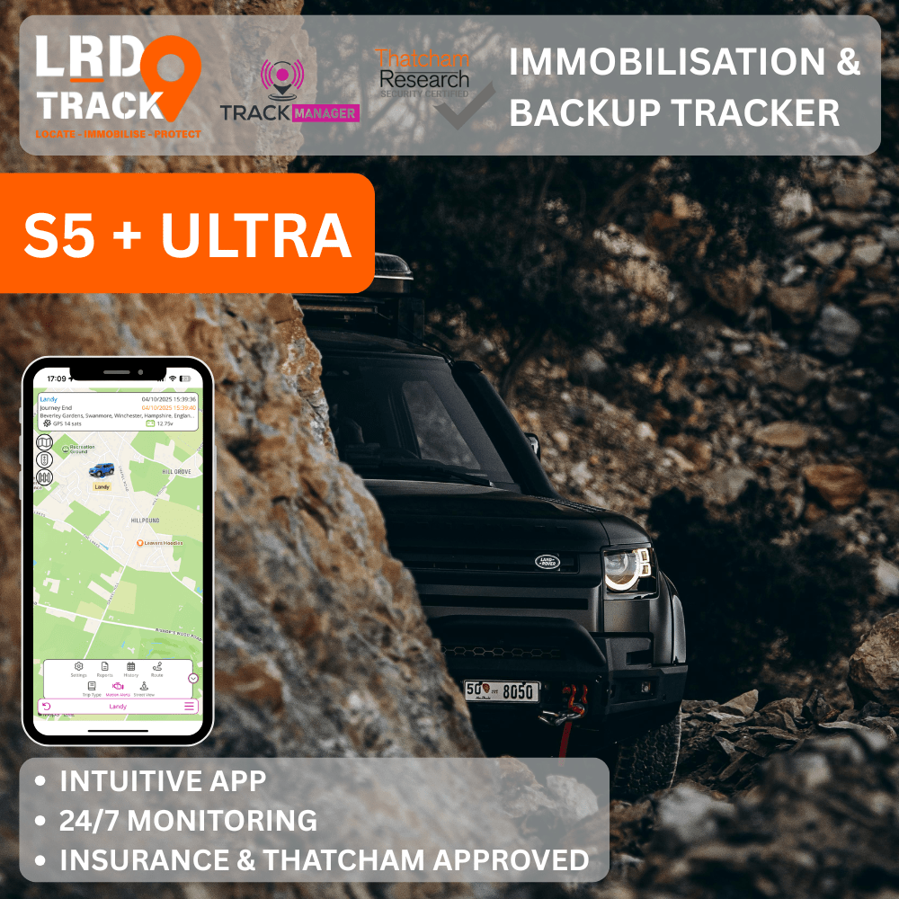 S5 Plus ULTRA Defender Tracker — Thatcham S5 & Immobiliser – LRD Track