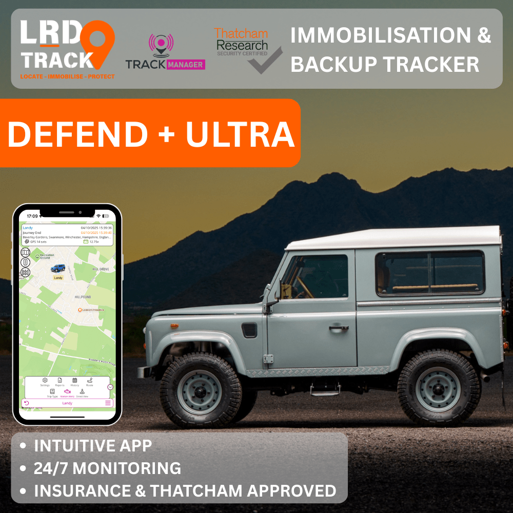LRD Track DEFEND‑Plus – Defender Tracker & Immobiliser